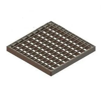 Решетка водоприемная Standartpark Basic РВ-39.39 стальная оцинкованная ячеистая для ...