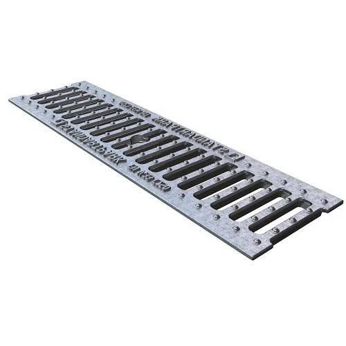 Решетка водоприемная Standartpark Basic РВ-10.14.50 чугунная оцинкованная щелевая купить по ...