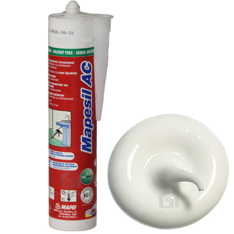 Герметик Mapei Mapesil AC №100 белый 310 мл купить по низкой цене в Москве