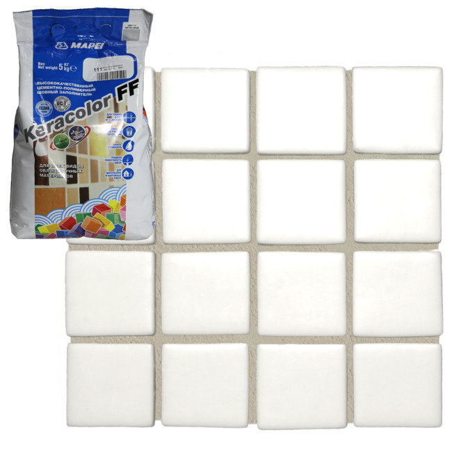 Затирка Mapei Keracolor FF №111 светло-серая 5 кг купить по низкой цене ...